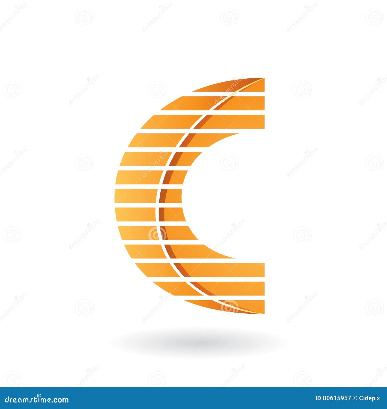 Abstract Symbol of Letter C Stock Vector - Illustration of colorful ...
