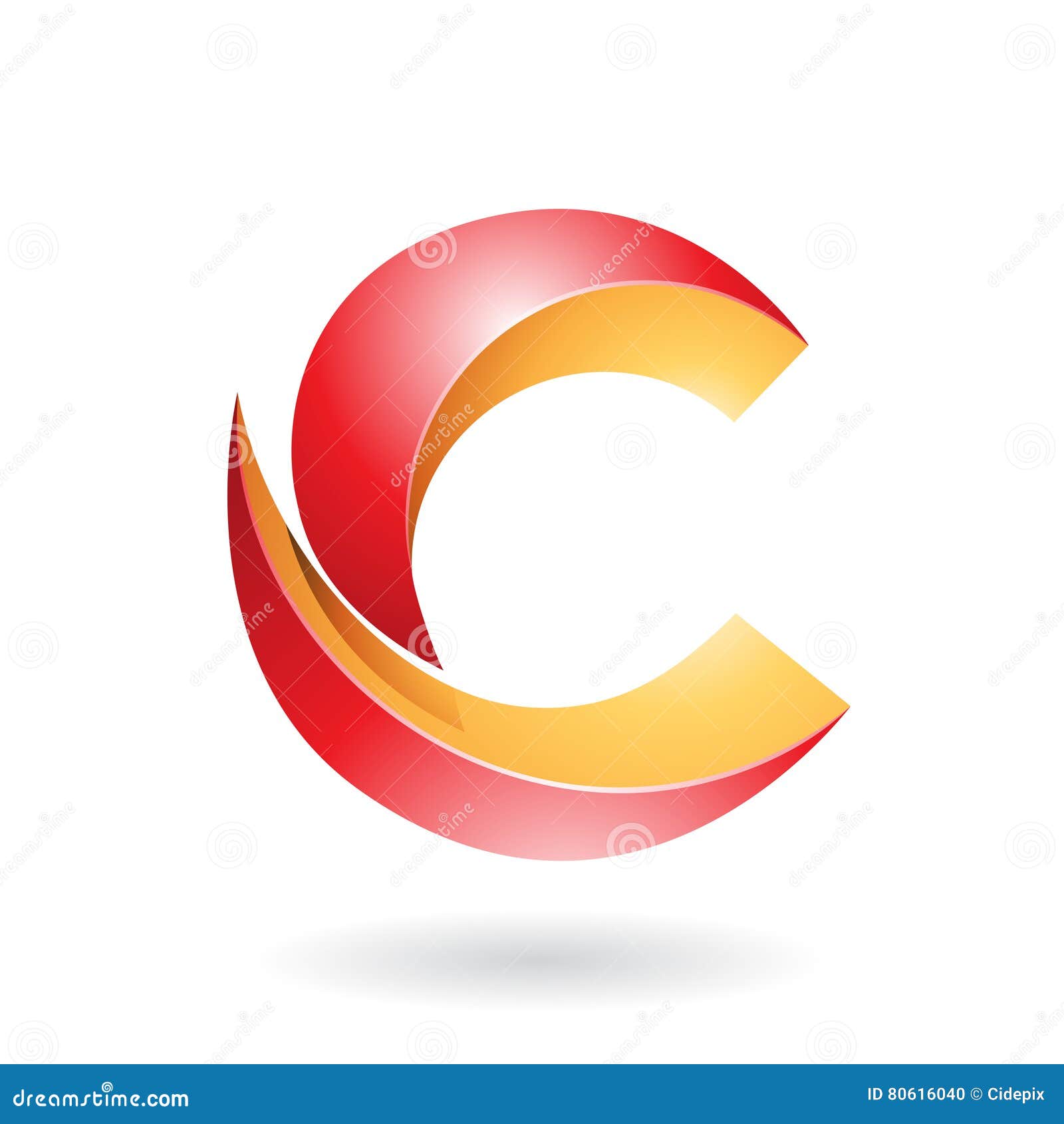Abstract Symbol of Letter C Stock Vector - Illustration of element ...