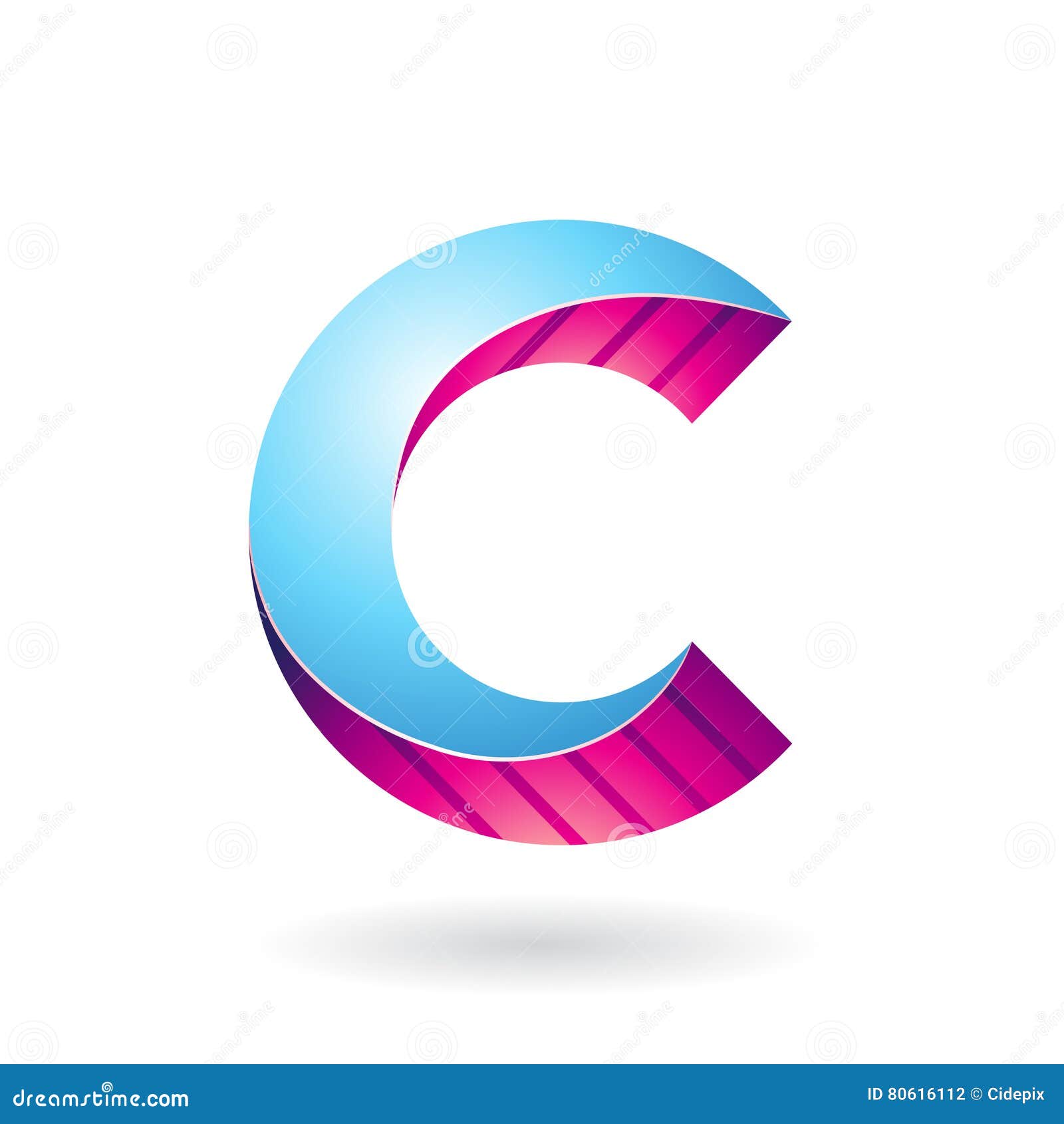 Abstract Symbol of Letter C Stock Vector - Illustration of line, idea ...