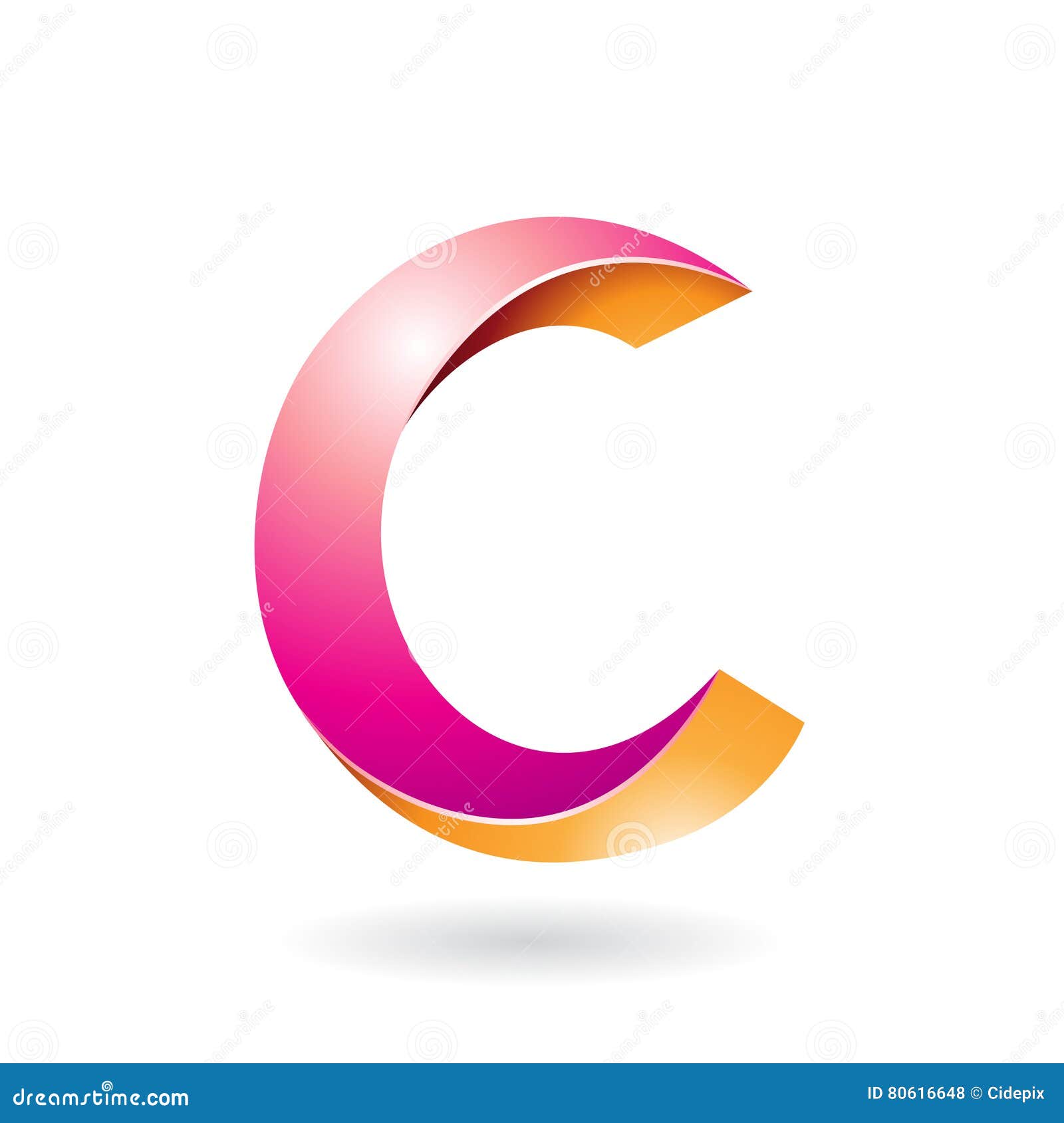 Abstract Symbol of Letter C Stock Vector - Illustration of bold ...