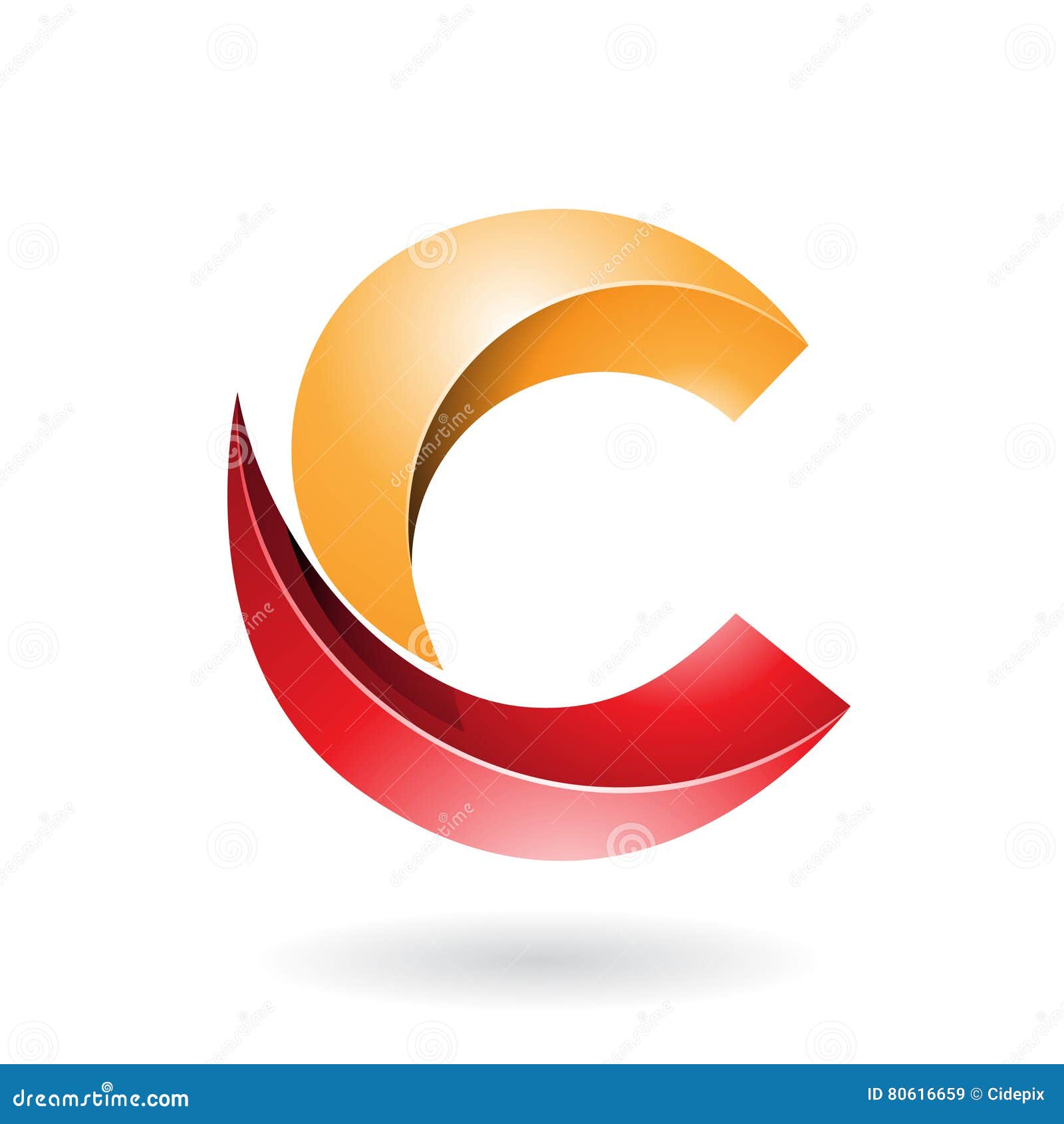 Abstract Symbol of Letter C Stock Vector - Illustration of idea ...