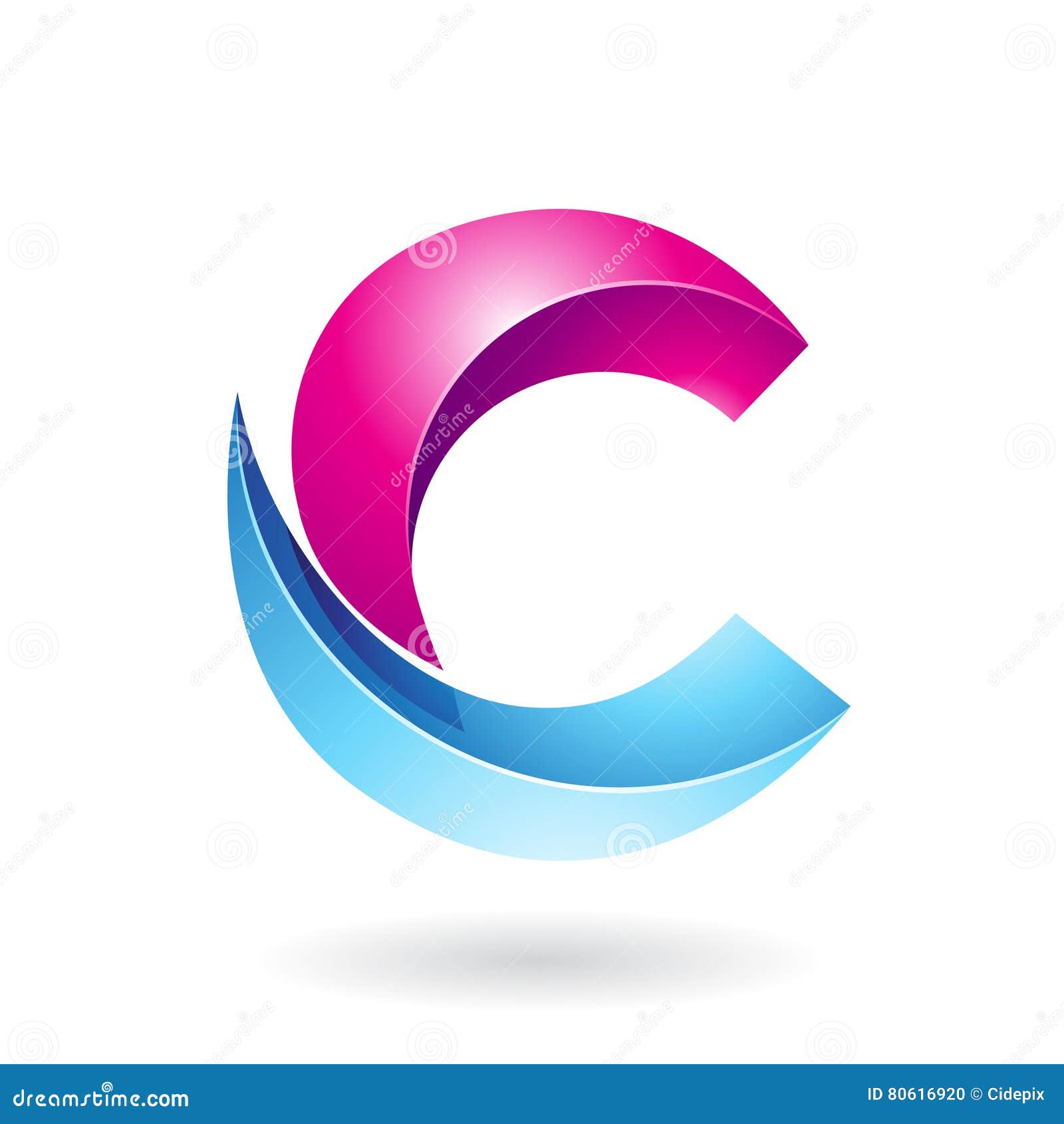 Abstract Symbol of Letter C Stock Vector - Illustration of graphic ...
