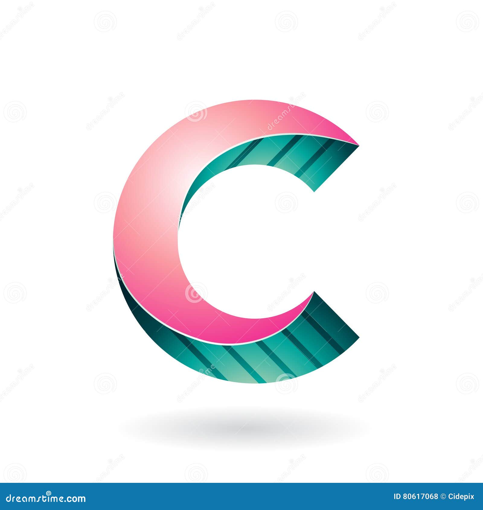 Abstract Symbol of Letter C Stock Vector - Illustration of geometric ...