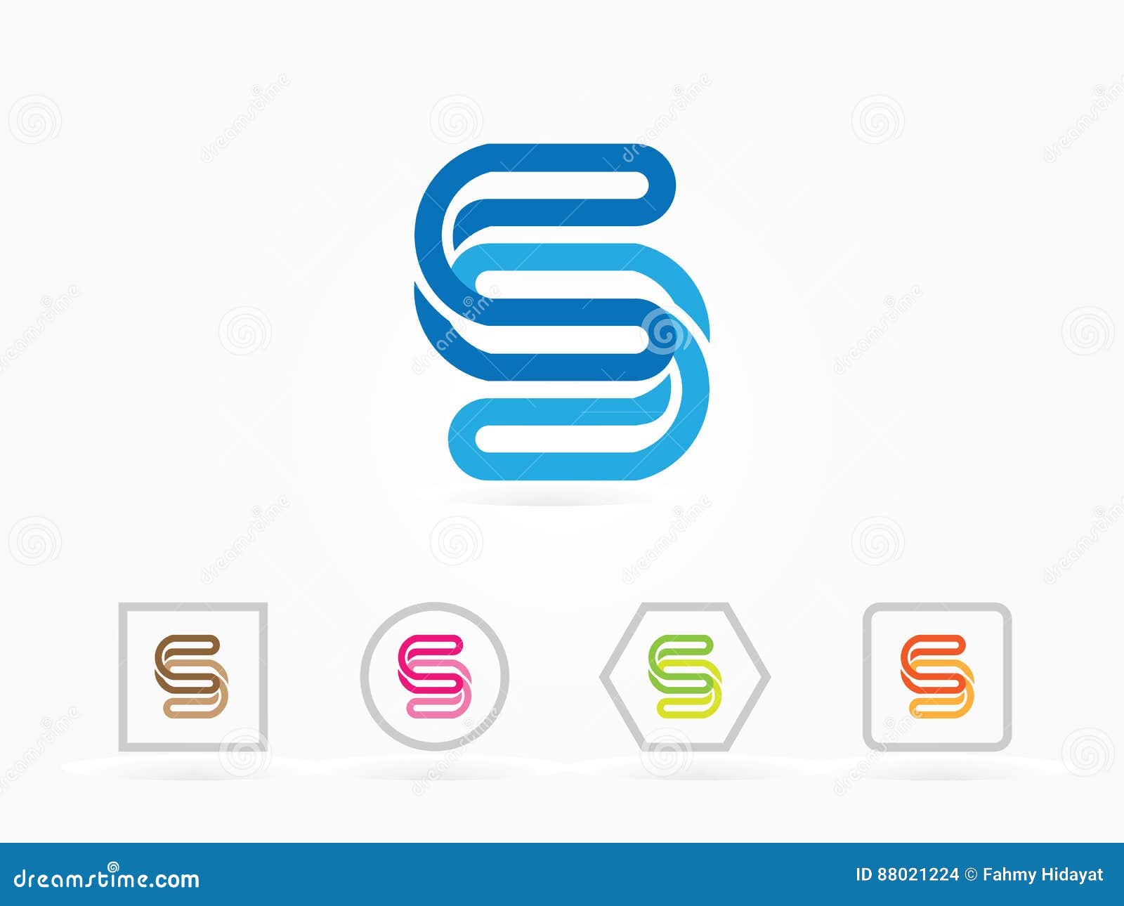 Abstract Symbol of Letter S Vector Logo Design Stock Vector ...