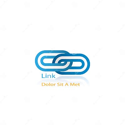 Abstract symbol of link stock vector. Illustration of connect - 43146560