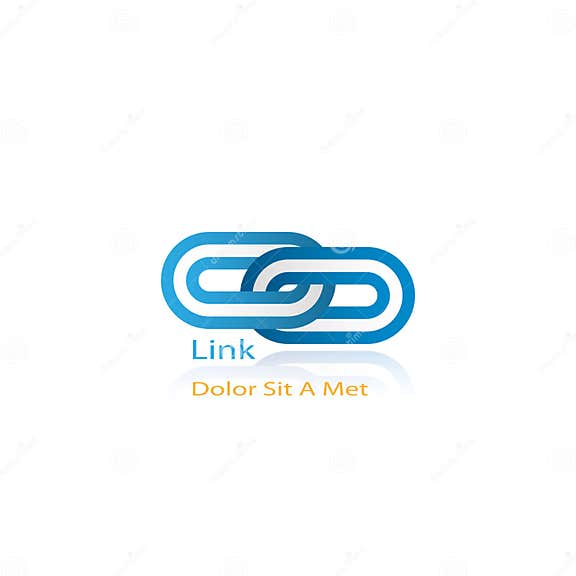 Abstract symbol of link stock vector. Illustration of connect - 43146560
