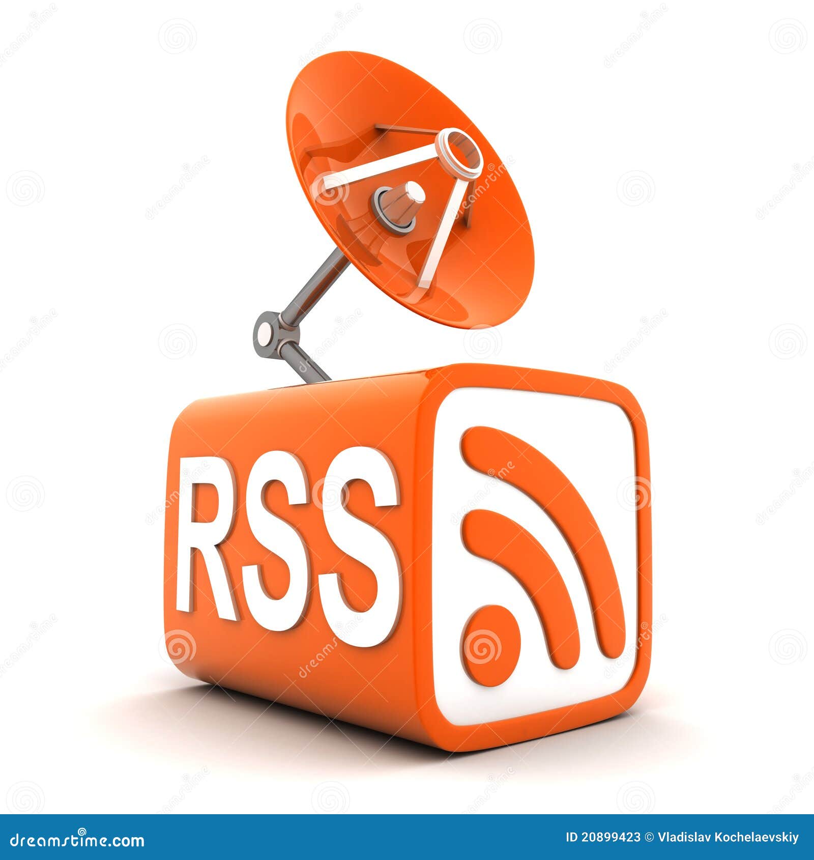 Abstract symbol RSS stock illustration. Illustration of push - 20899423