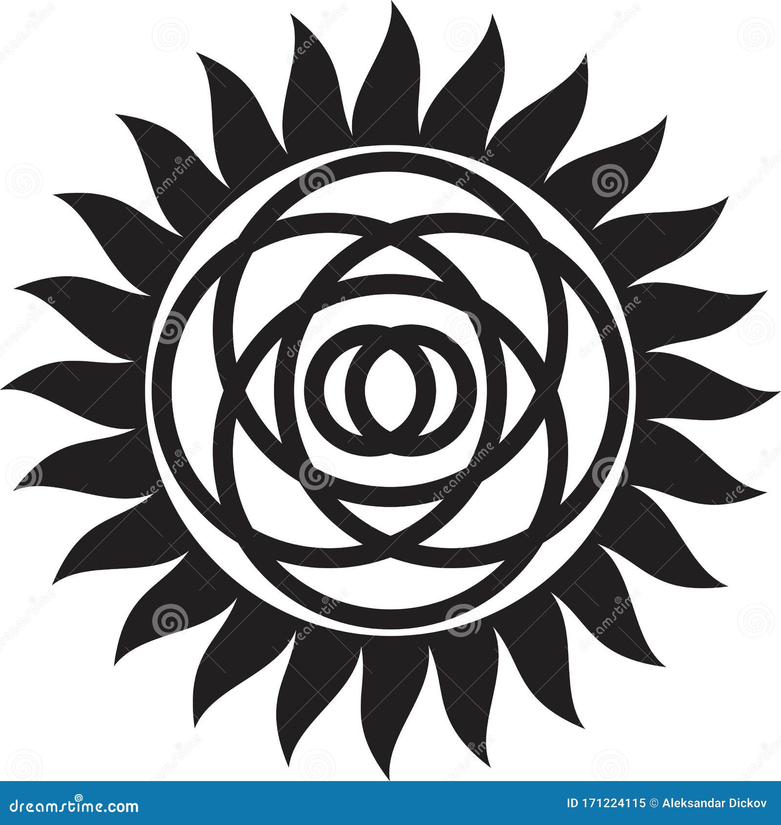 Sun symbol stock vector. Illustration of symbol, graphic - 171224115