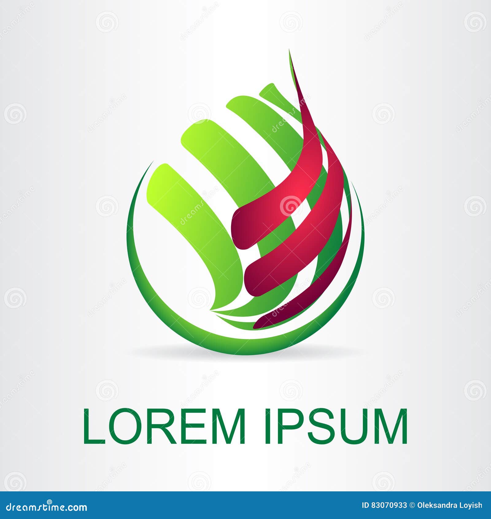 Abstract symbol. stock vector. Illustration of stripe - 83070933