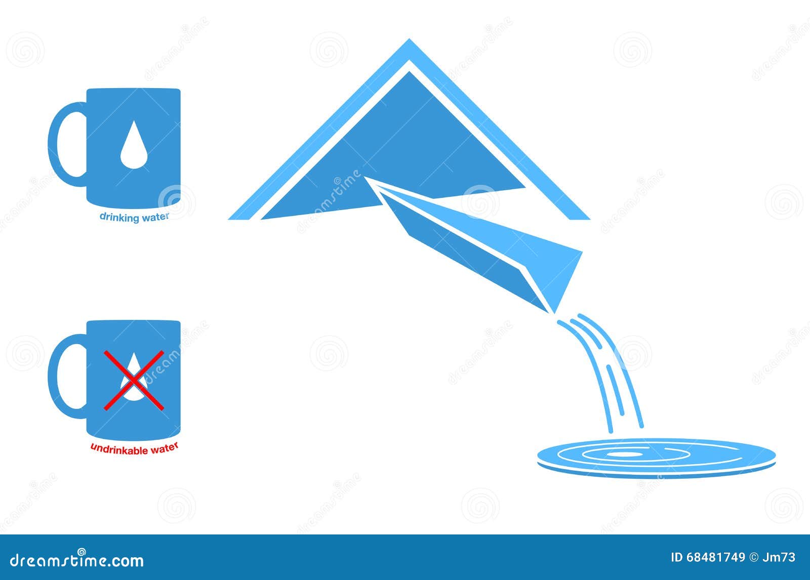 Abstract Symbol of Water Spring Stock Vector - Illustration of design ...