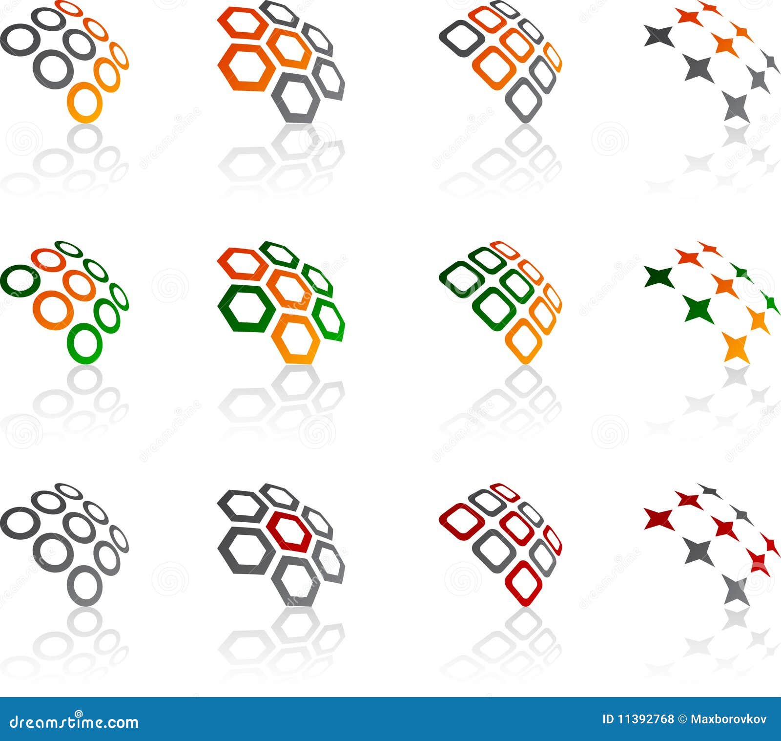 Abstract symbols. stock vector. Illustration of emblem - 11392768