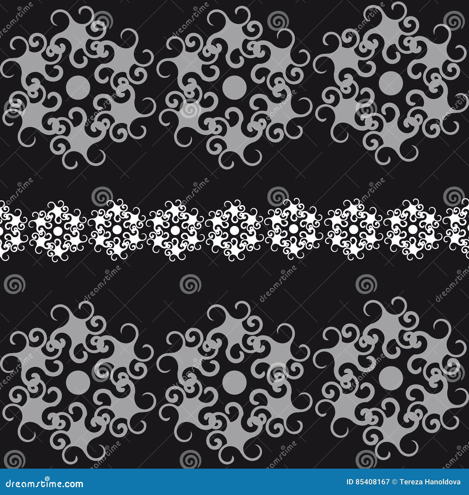 Abstract Symbols on Black Background Stock Vector - Illustration of ...
