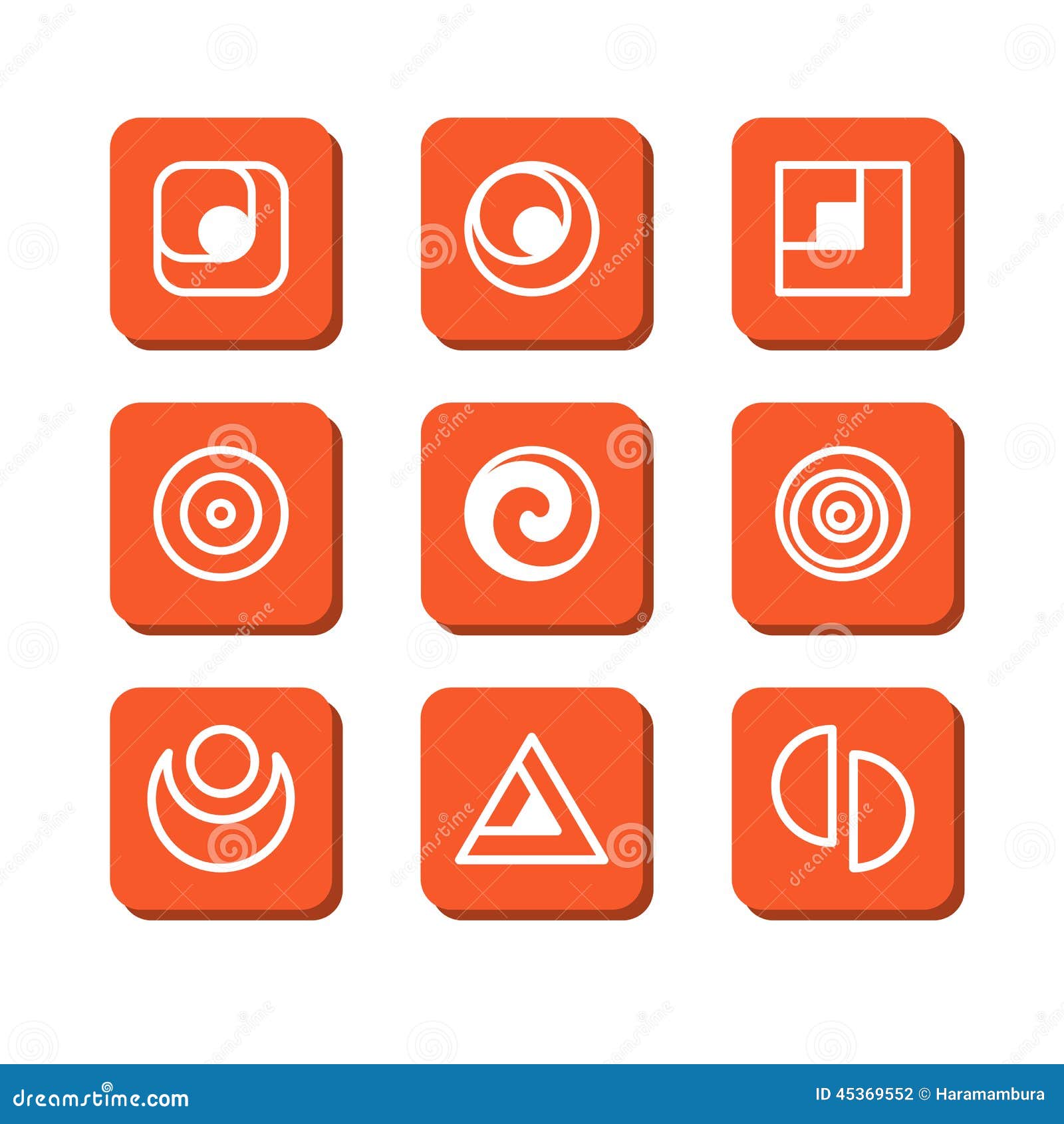 Abstract symbols stock vector. Illustration of company - 45369552