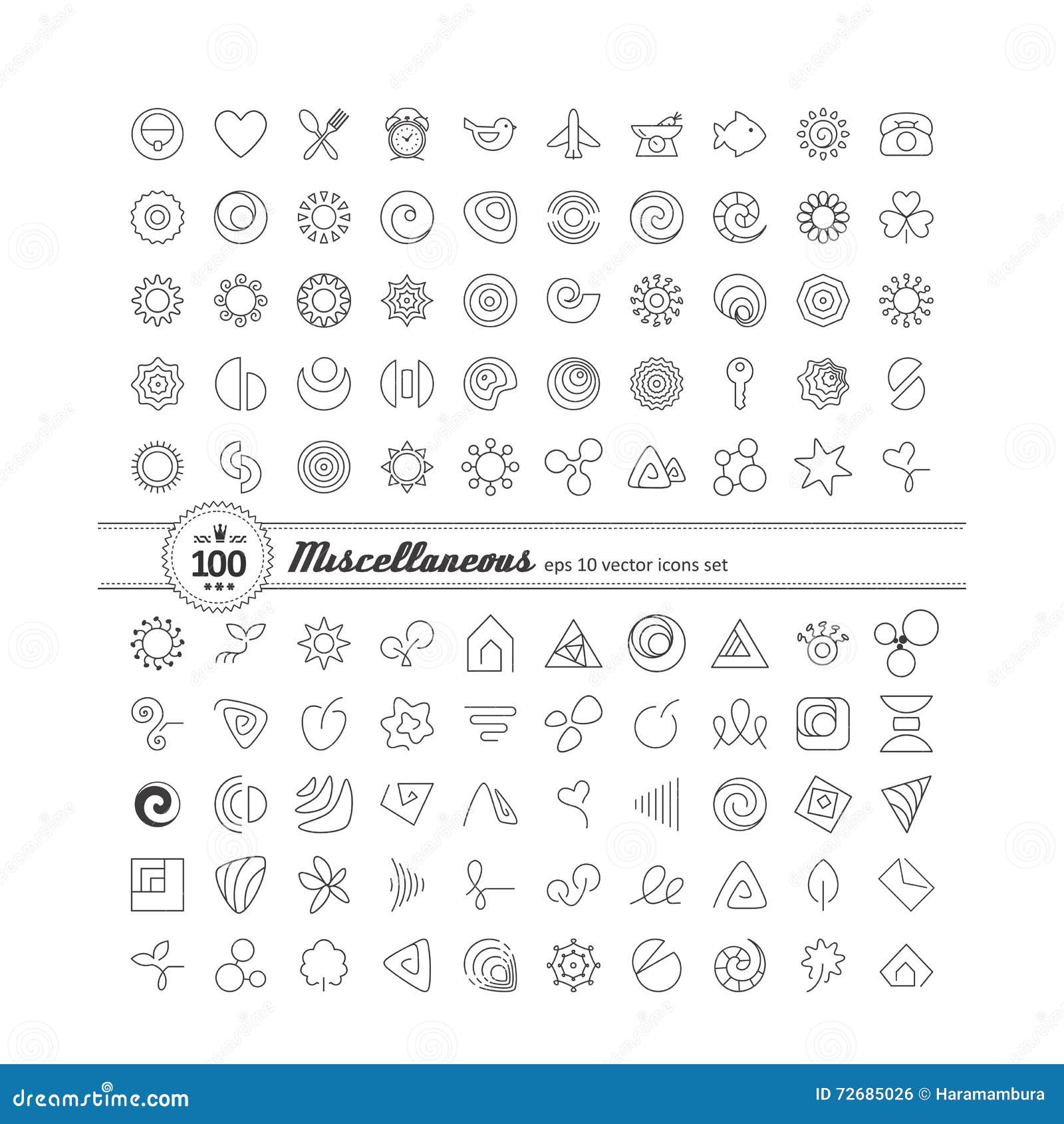 Abstract symbols stock vector. Illustration of company - 72685026