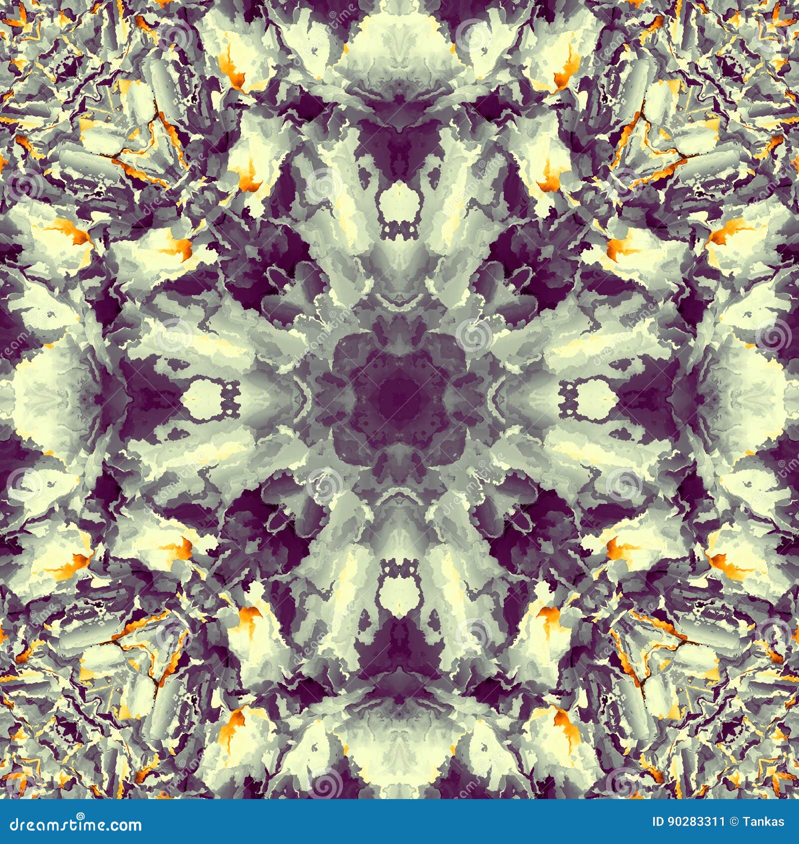 Abstract symmetric pattern stock illustration. Illustration of colors ...