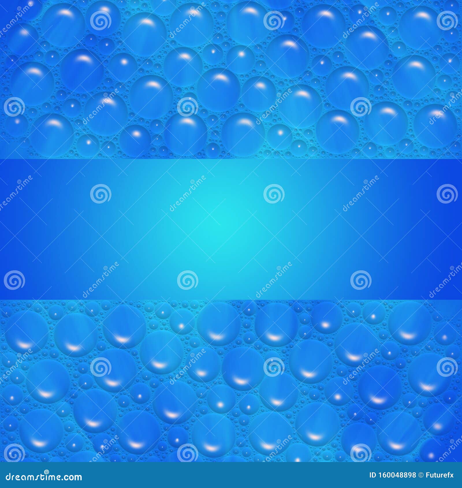 Abstract Symmetrical Blue Background with Texture and Transparent ...