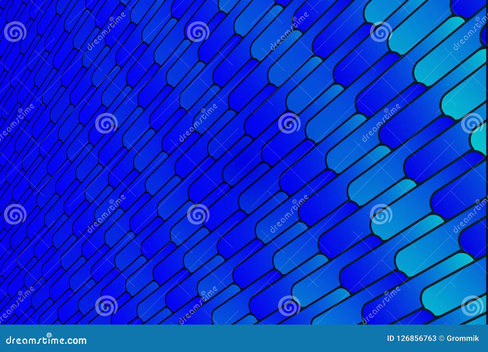 Diagonal Symmetrical Abstract Pattern in Blue and Light Blue Gradient ...