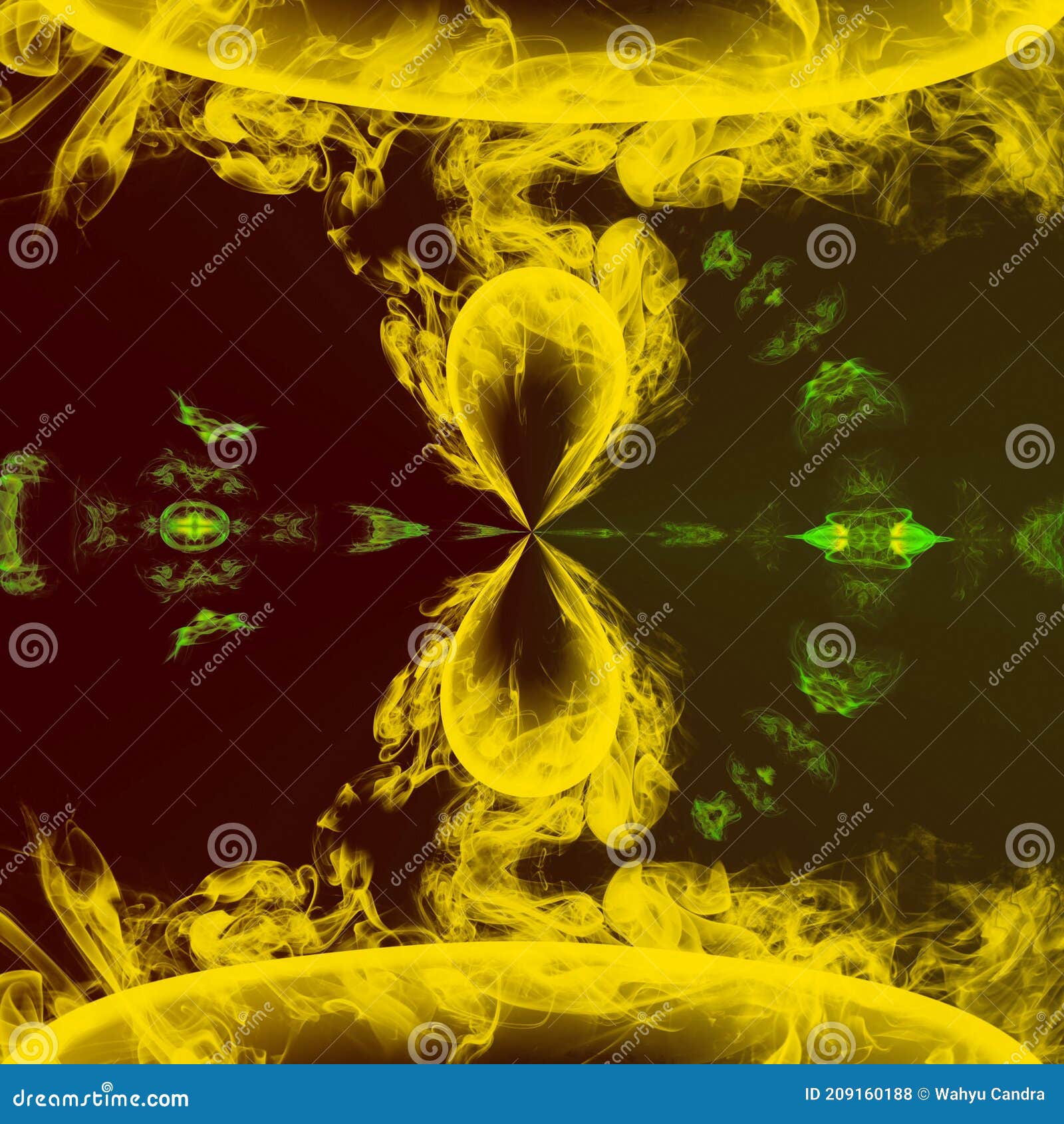 Abstract and Symmetrical Fire with Gradient Background Design Concept ...