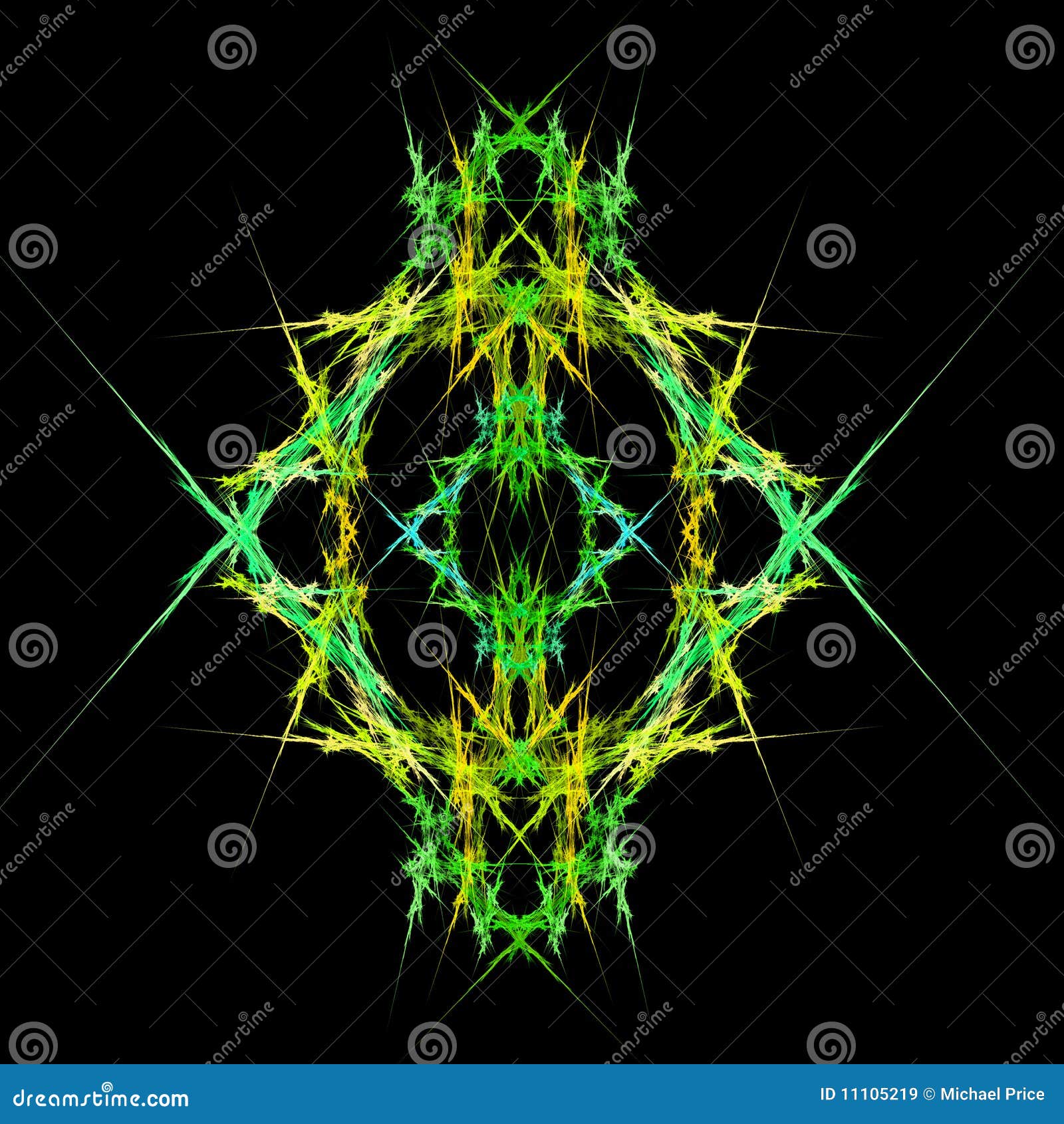 Abstract Symmetrical Fractal Background Stock Illustration ...
