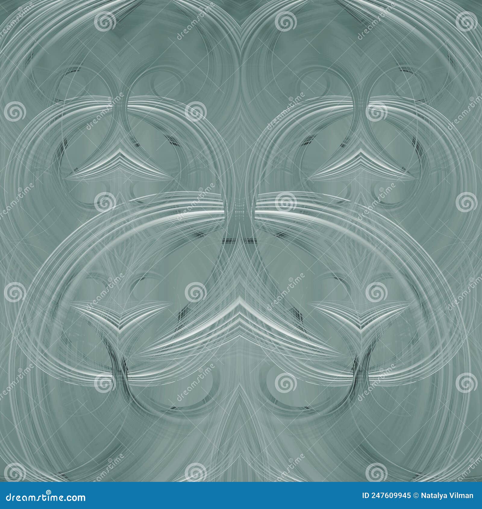 Abstract Symmetrical Monochrome Background with a Wavy Pattern Stock ...