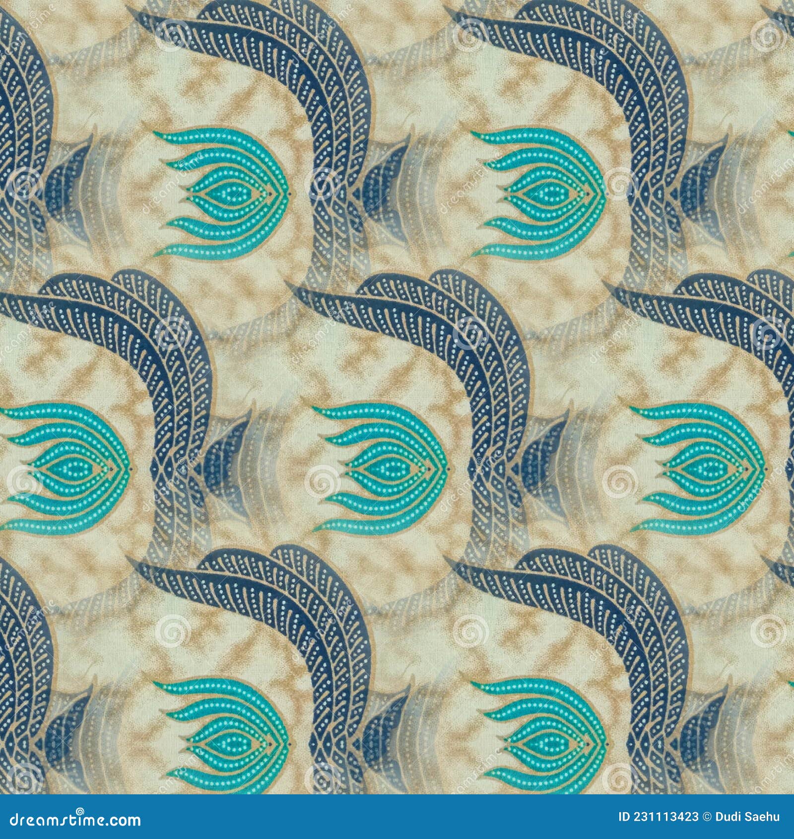 Abstract Symmetrical Pattern of Indonesian Batik Beige Color, Batik ...