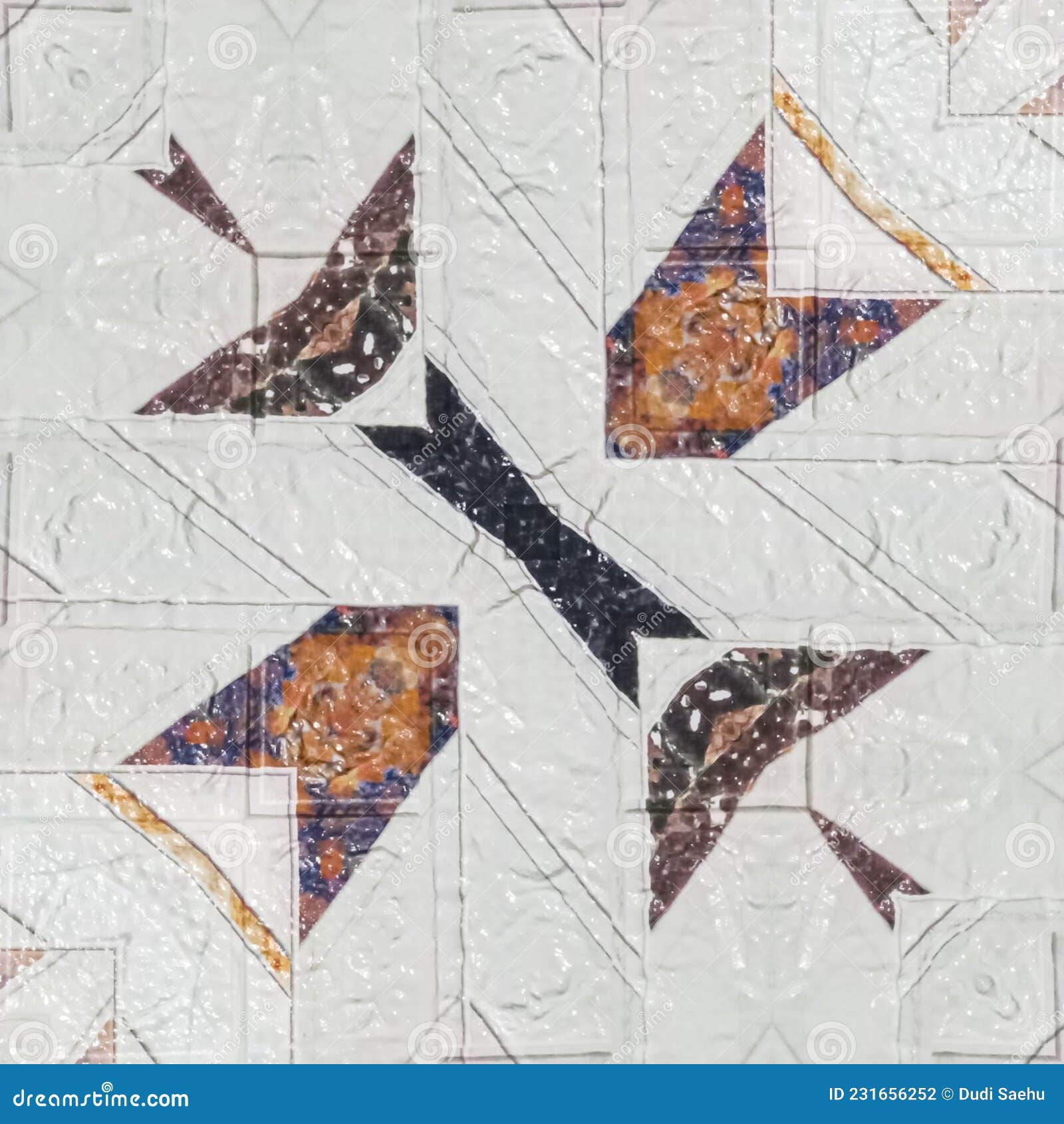 Abstract Symmetrical Pattern of Modern Brick Wall, Antique Wall Pattern ...