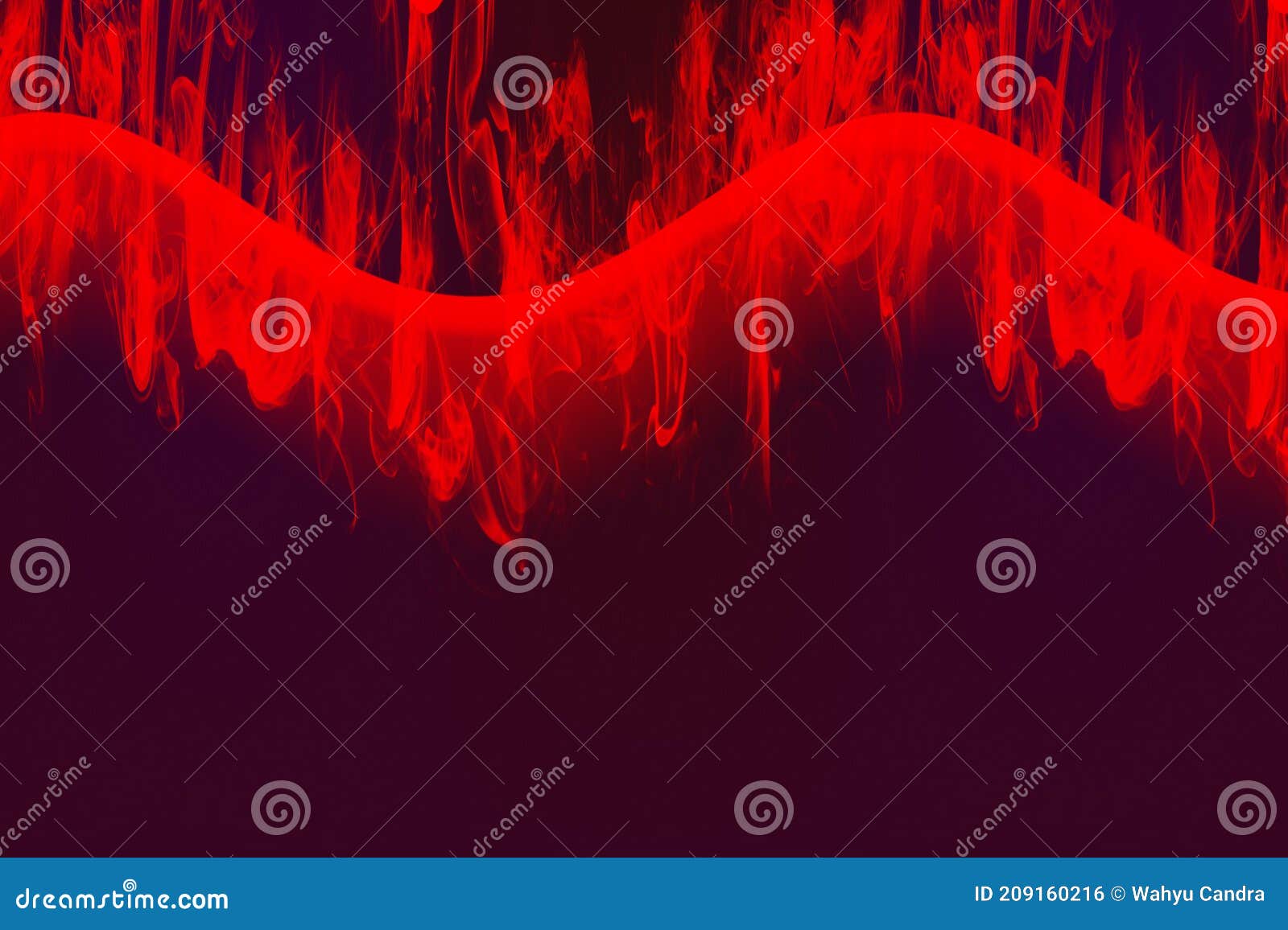 Abstract and Symmetrical Red Fire or Flame with Gradient Background ...