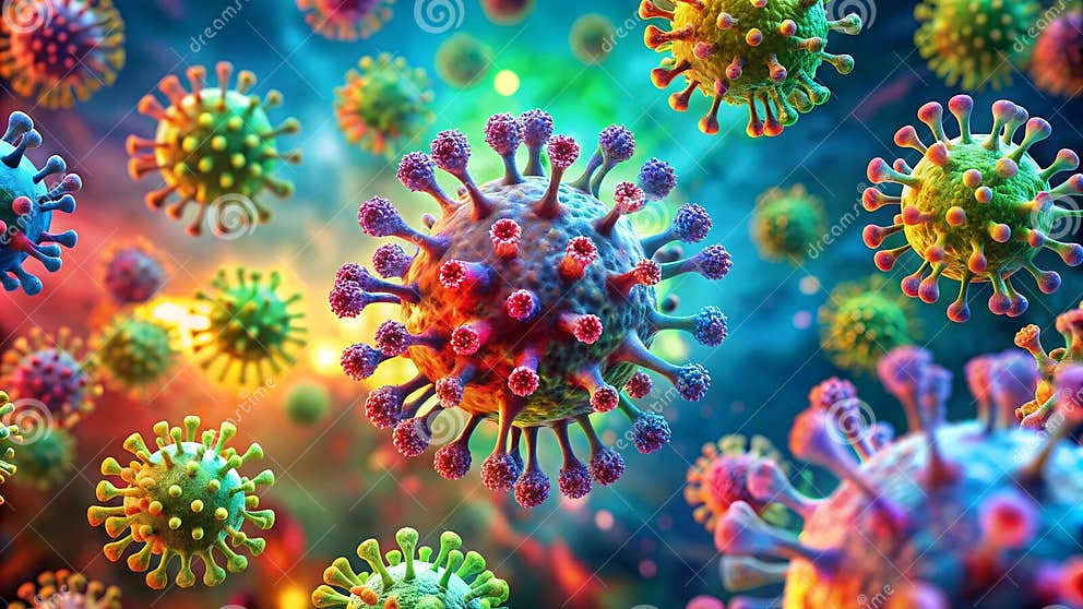 Abstract Symphony of a Tiny Enemy: a Visual Representation of Virus ...