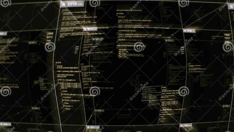Abstract System Error Of Programming Code Computer Crash Animation Display Of Computer That
