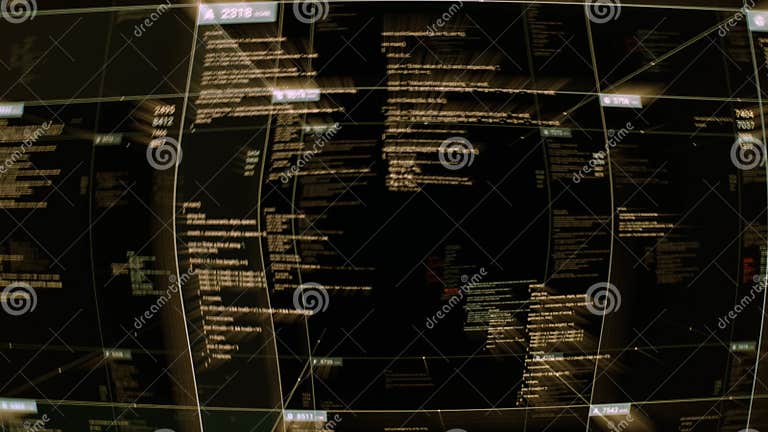 Abstract System Error of Programming Code, Computer Crash. Animation ...