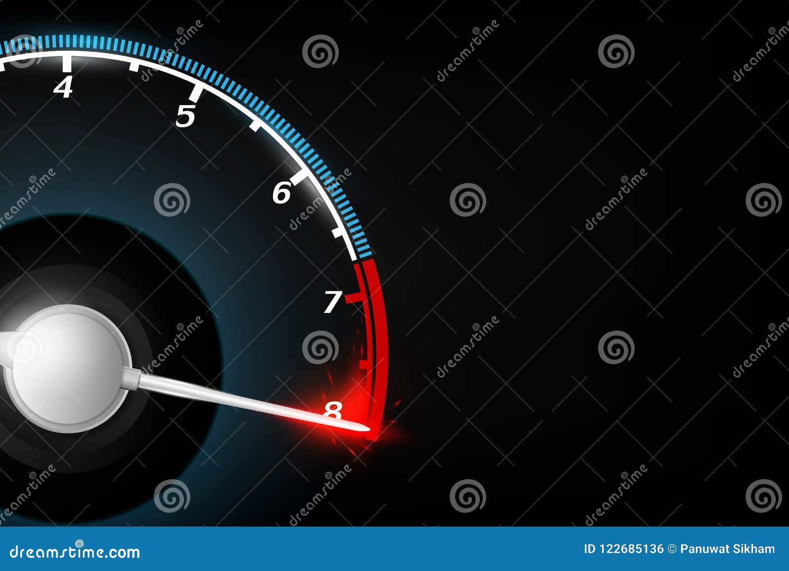 Abstract Tachometer Technology Concept Background Vector Illustration ...