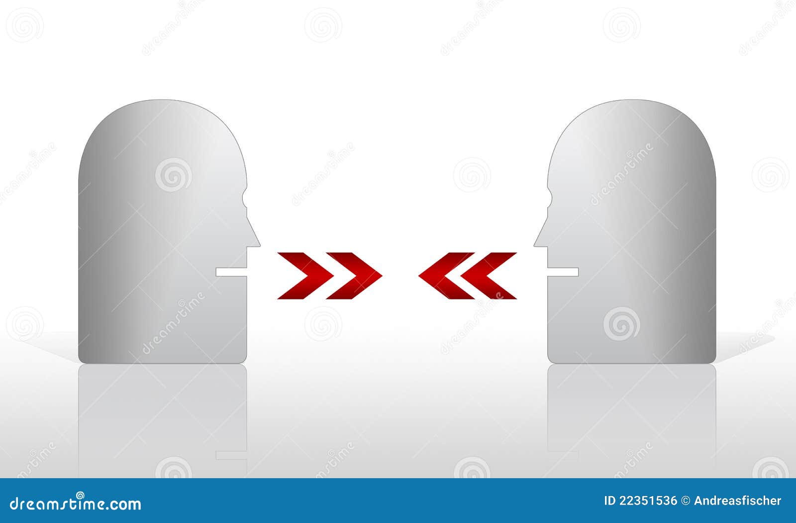 Abstract talking heads stock illustration. Illustration of voices ...