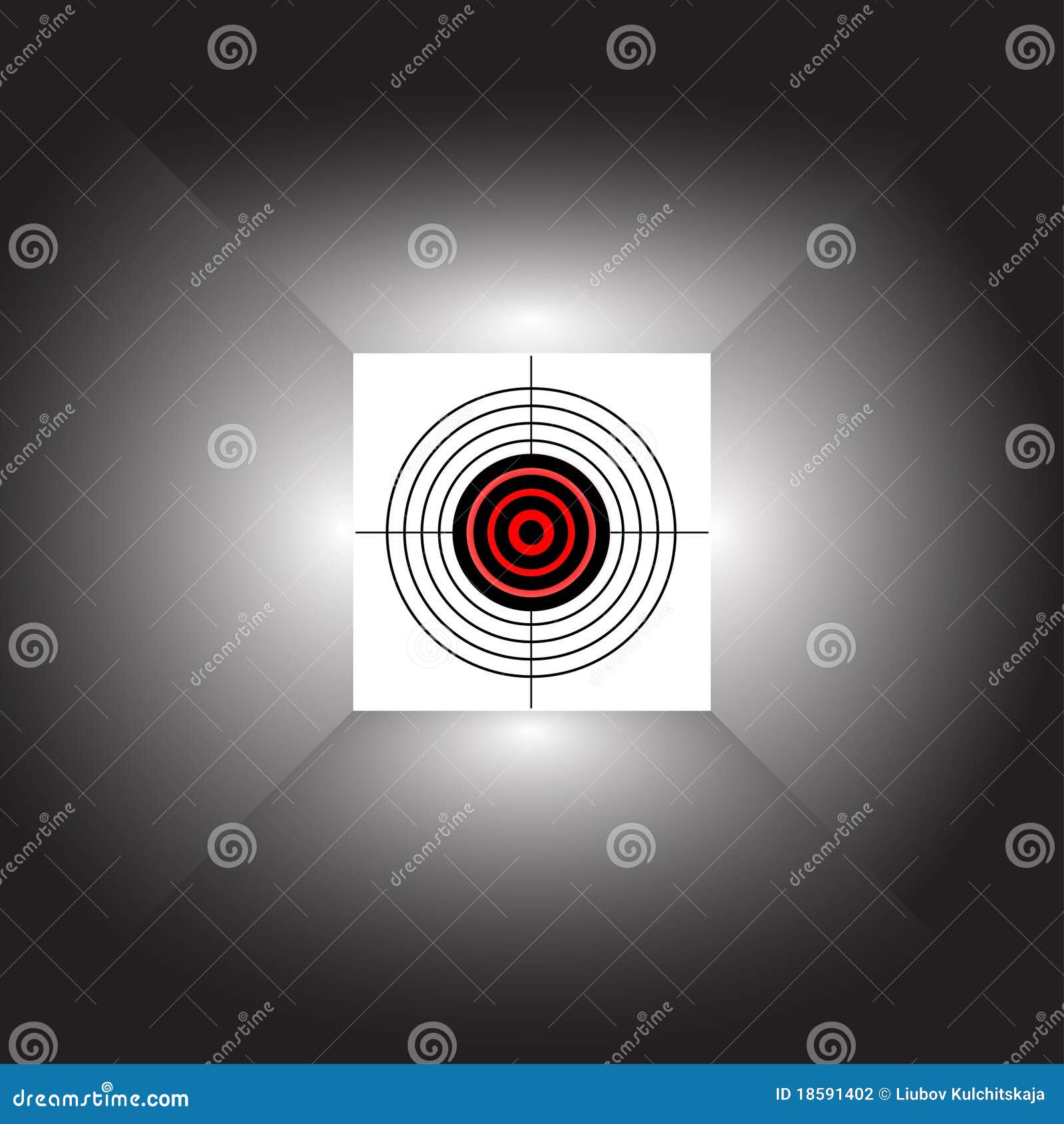 Abstract target. stock vector. Illustration of goal, game - 18591402