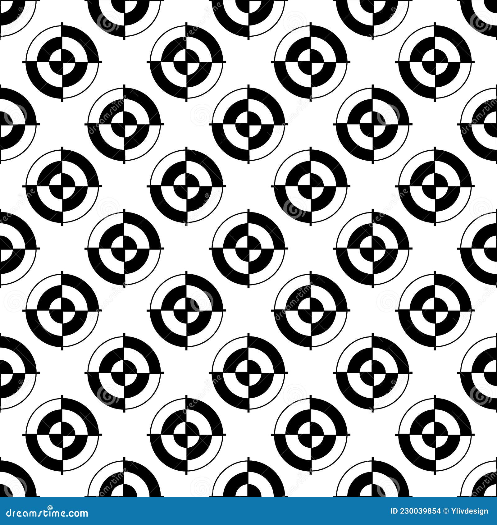 Abstract Target Pattern Seamless Vector Stock Vector - Illustration of ...