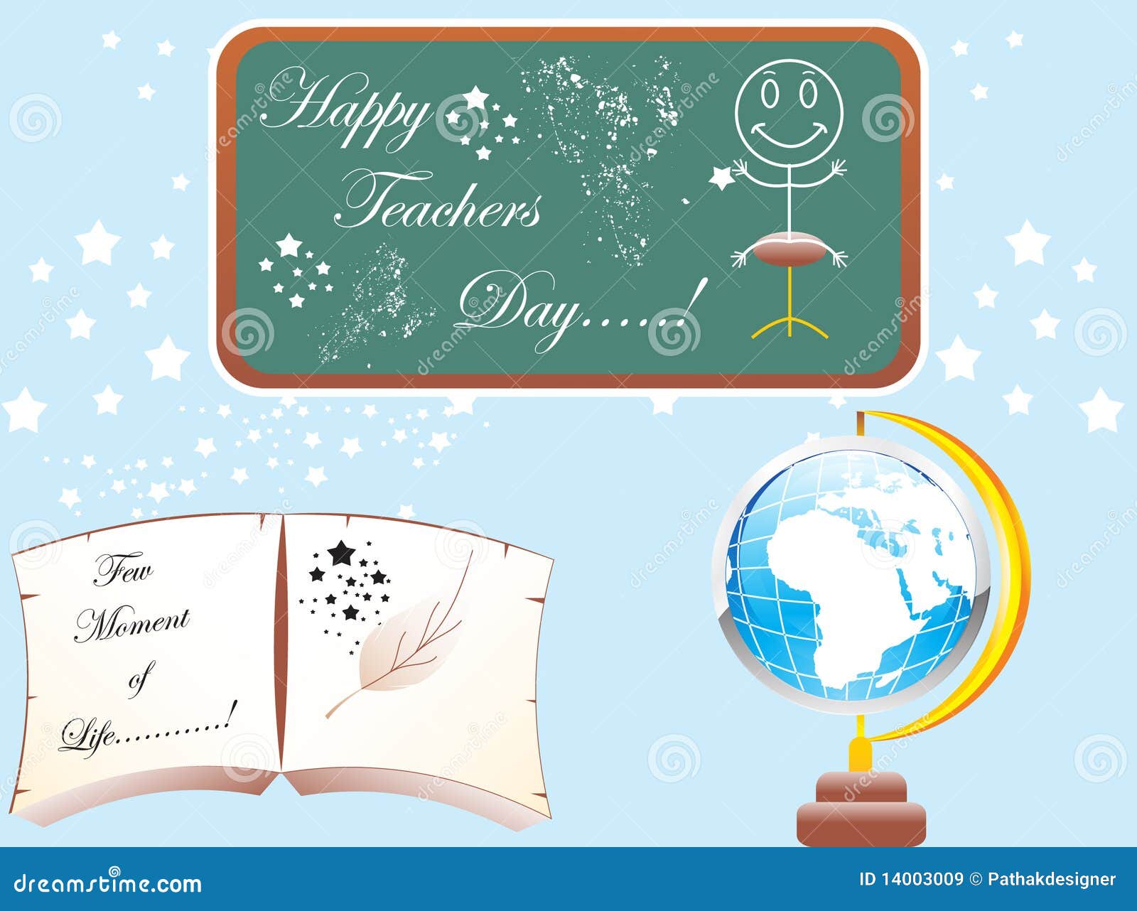 Abstract_teachers_day_elements Stock Vector - Illustration of abstract ...