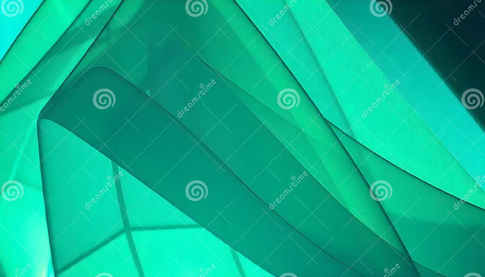 Abstract Teal Green Layers: a Study in Light and Form Stock ...