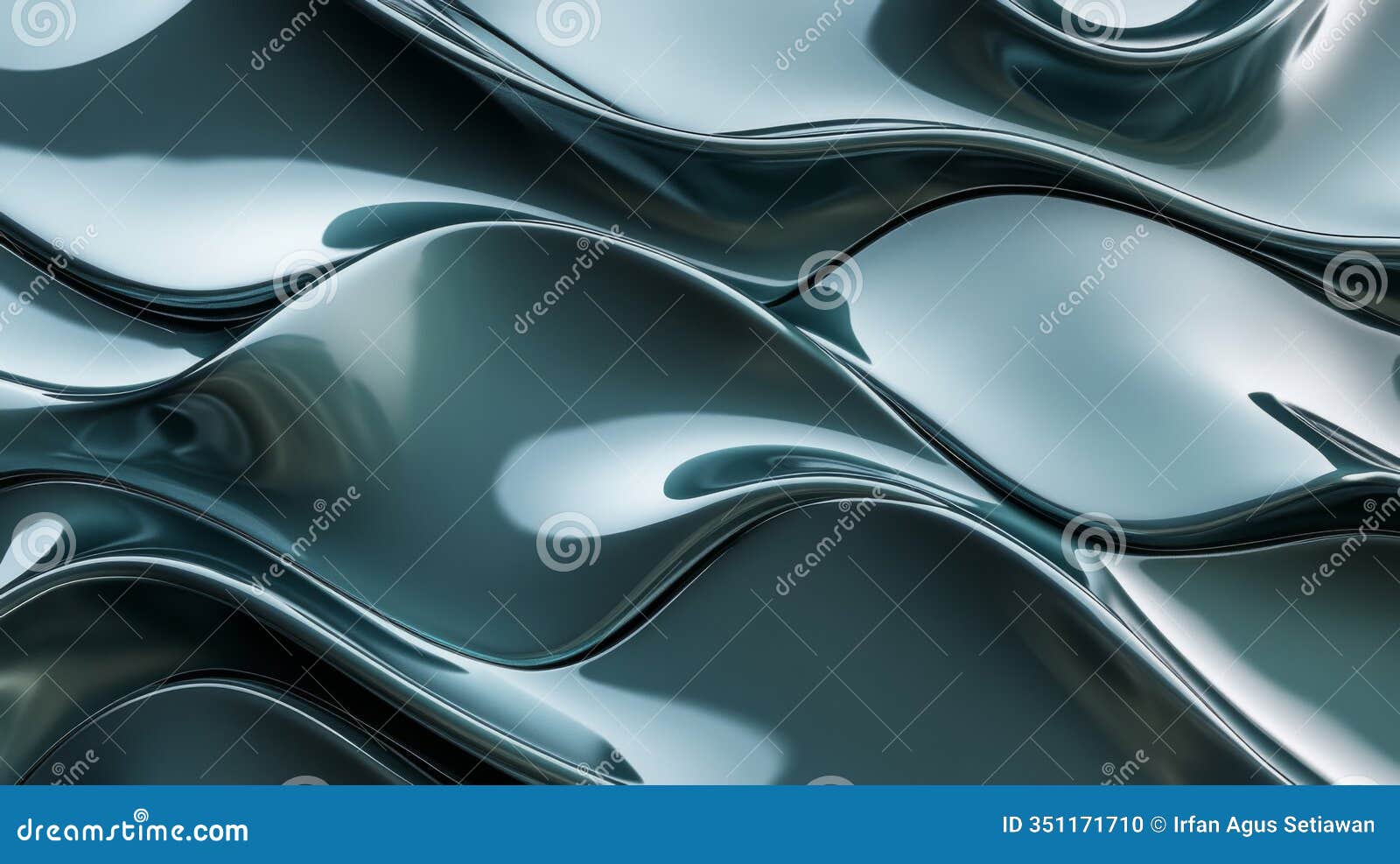 Abstract Teal Liquid Wave Background Design Stock Illustration ...