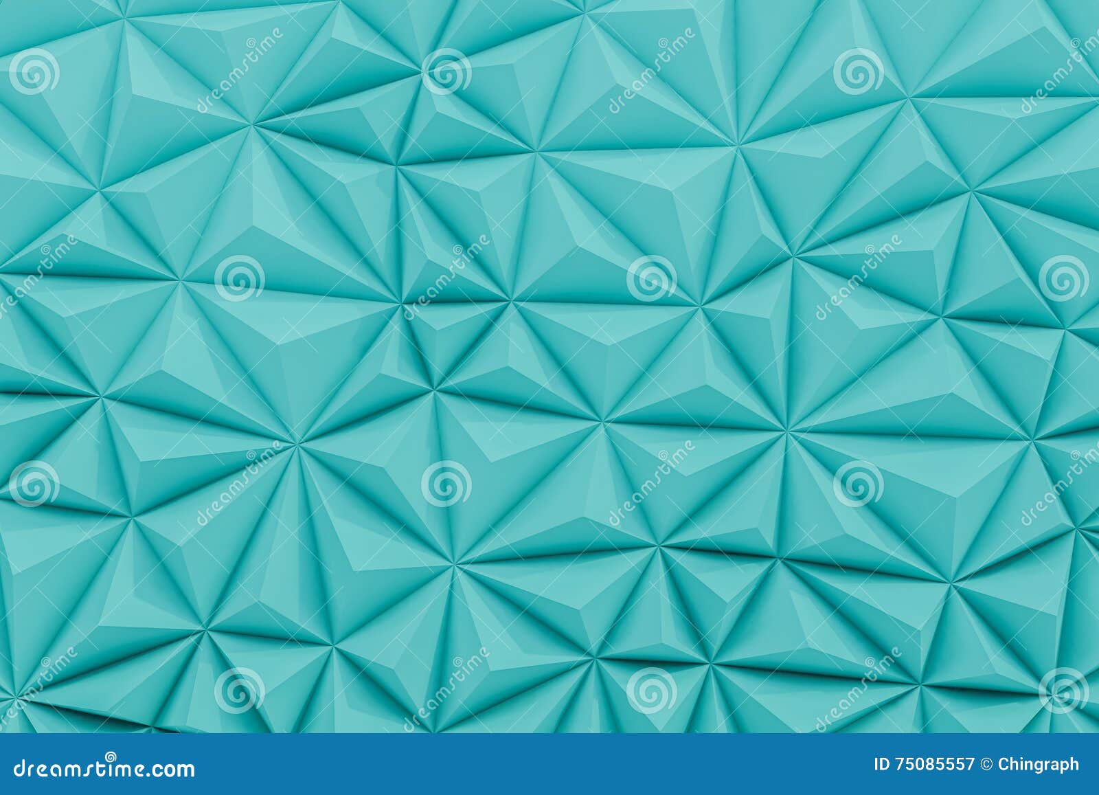Abstract Teal Low Poly Background with Copy Space 3d Render Stock Image ...