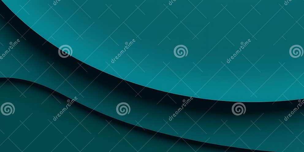 Abstract Teal Wave Background Layered Curves Smooth Gradient Modern ...
