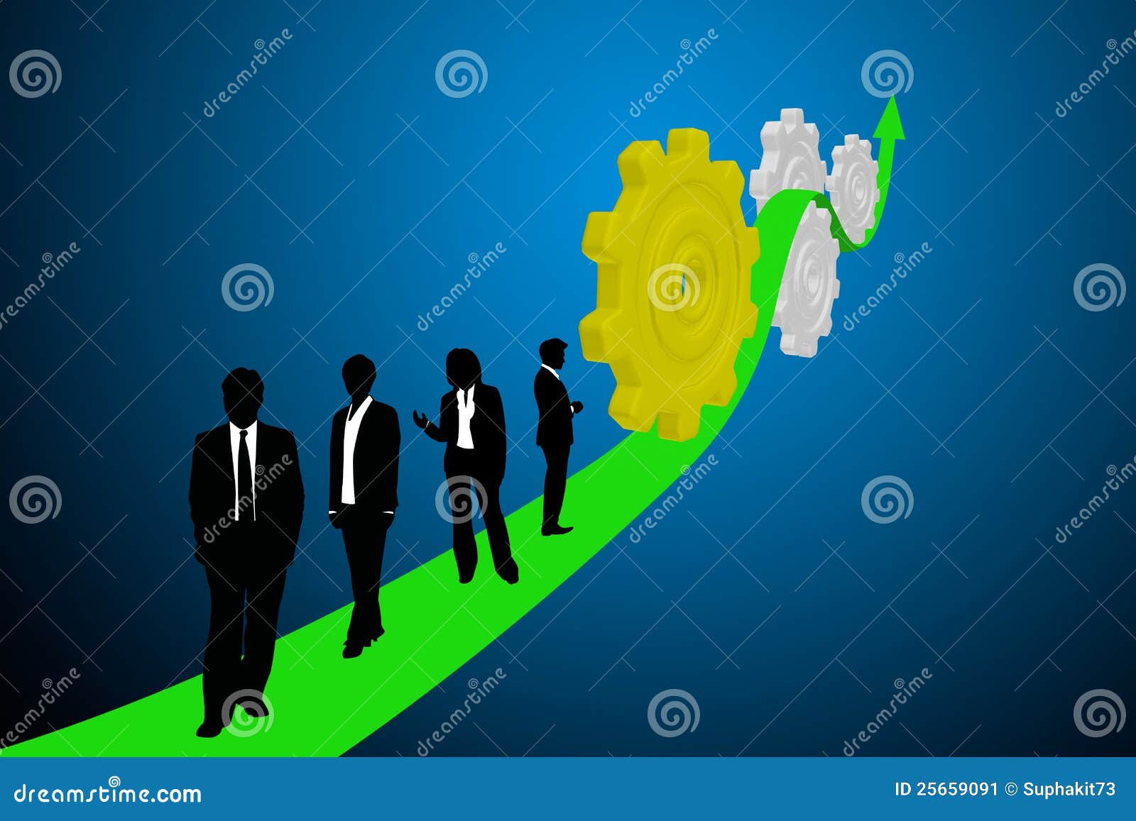 Abstract teamwork. stock illustration. Illustration of chart - 25659091