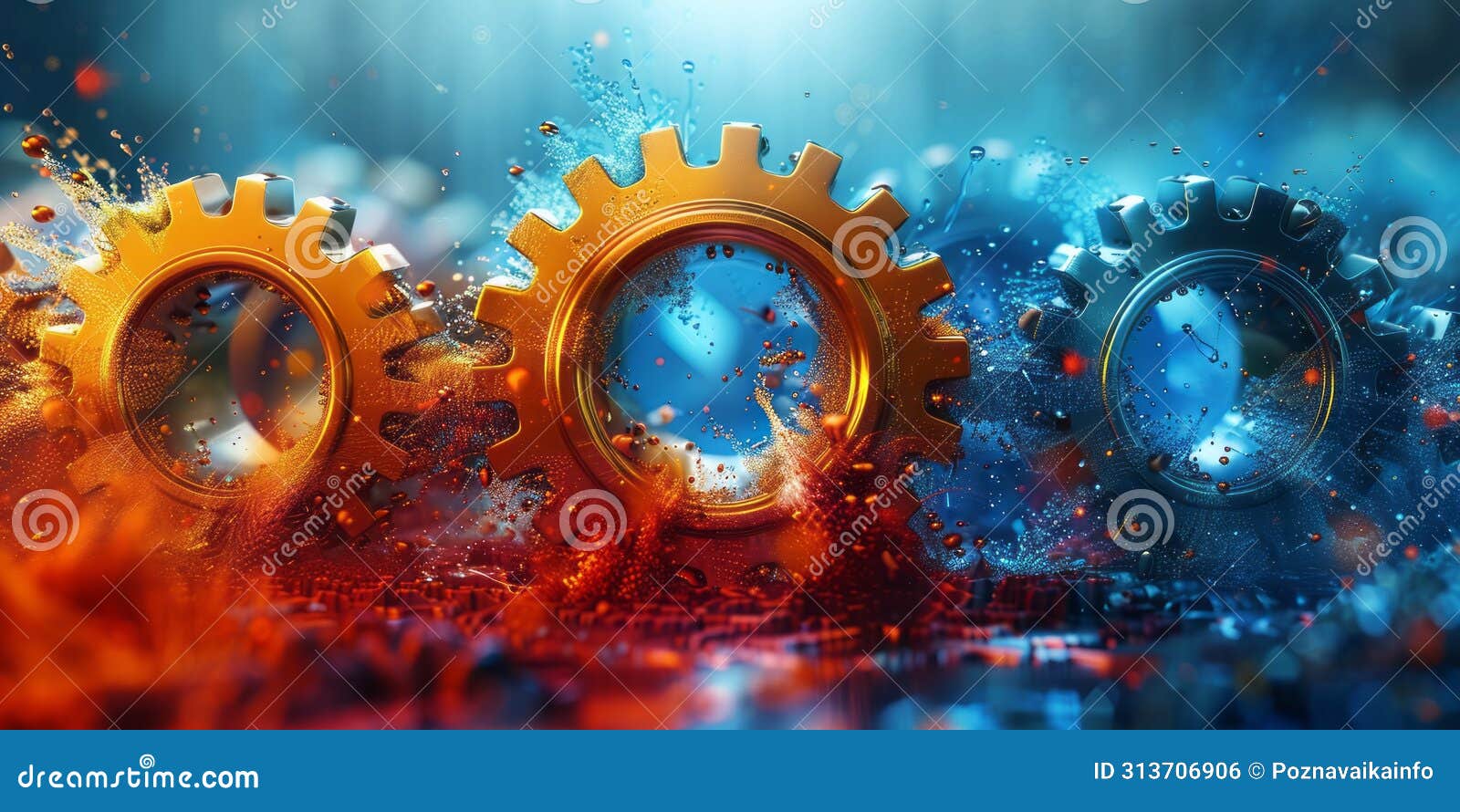 Abstract Teamwork Background with Diverse Team Collaborating on ...