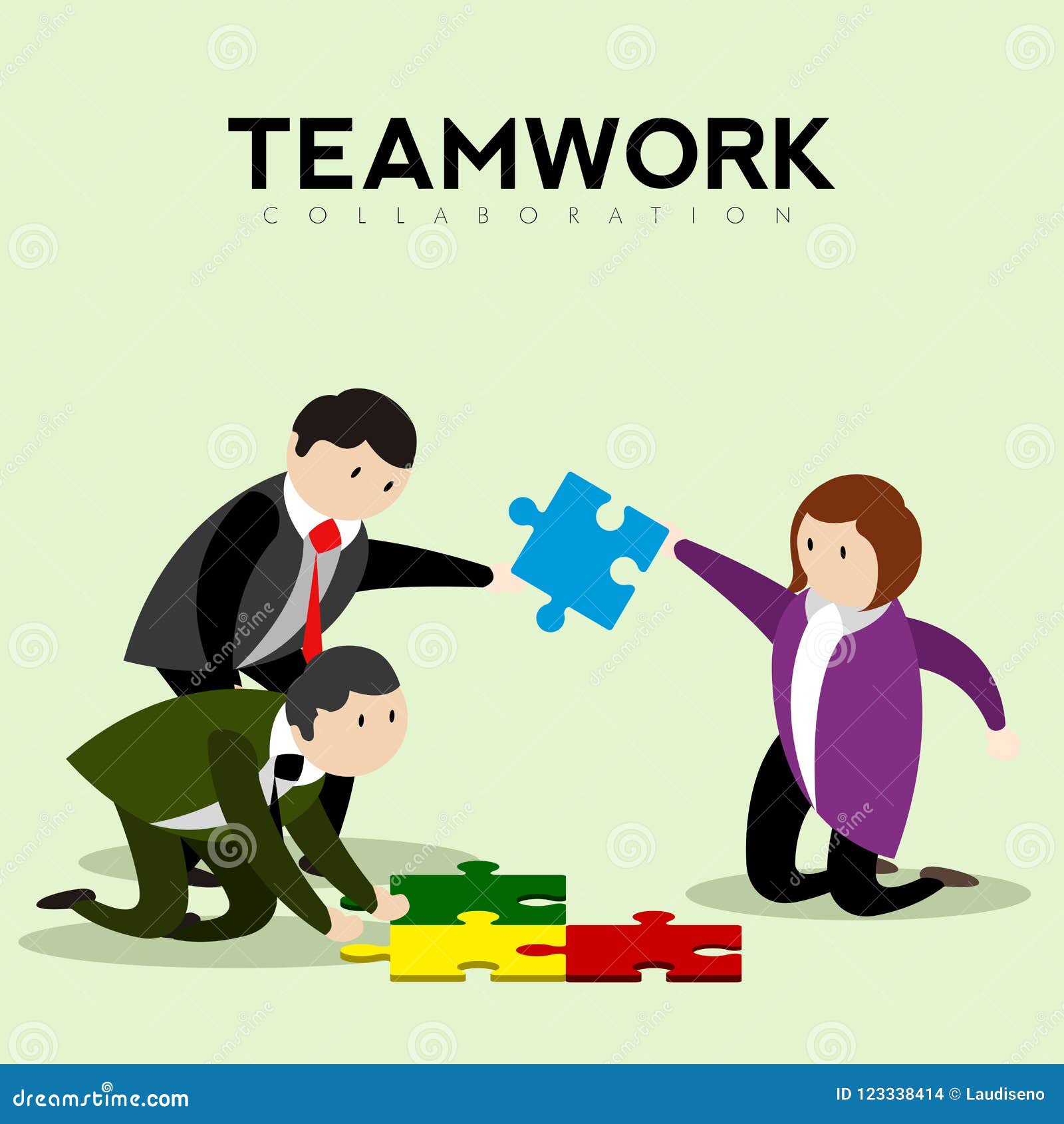 Abstract Teamwork Concept Image Stock Vector - Illustration of union ...