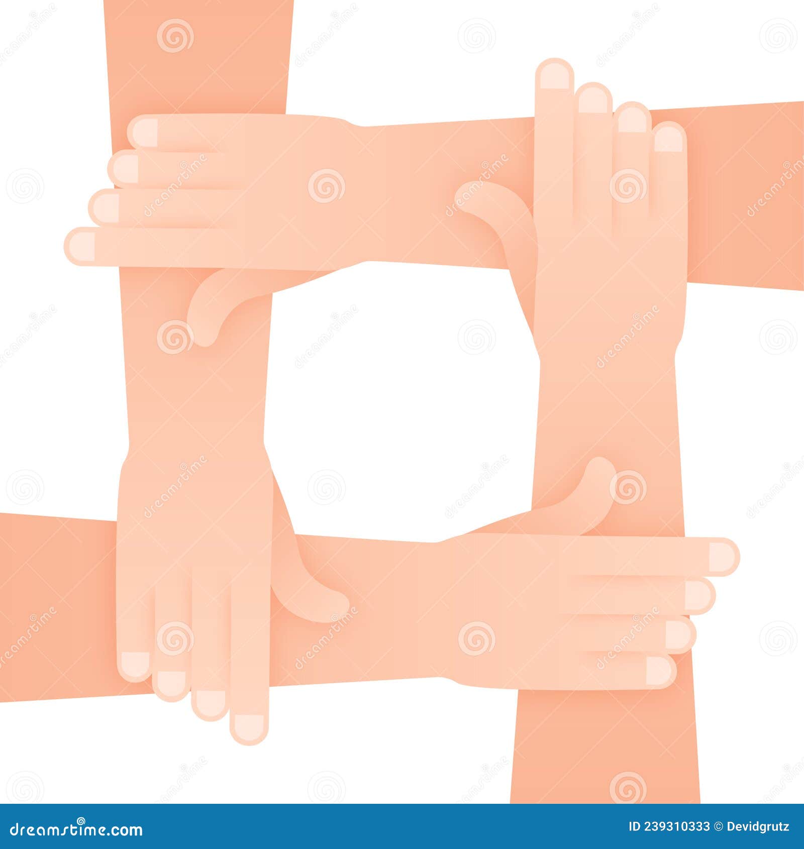 Abstract Teamwork Hands Sign for Concept Design. Business Concept ...