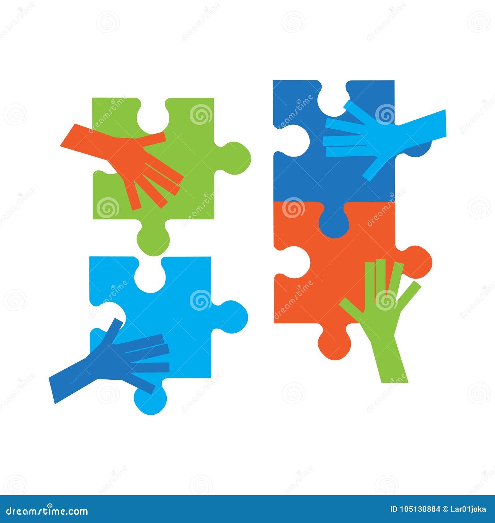 Abstract teamwork icon stock vector. Illustration of company - 105130884