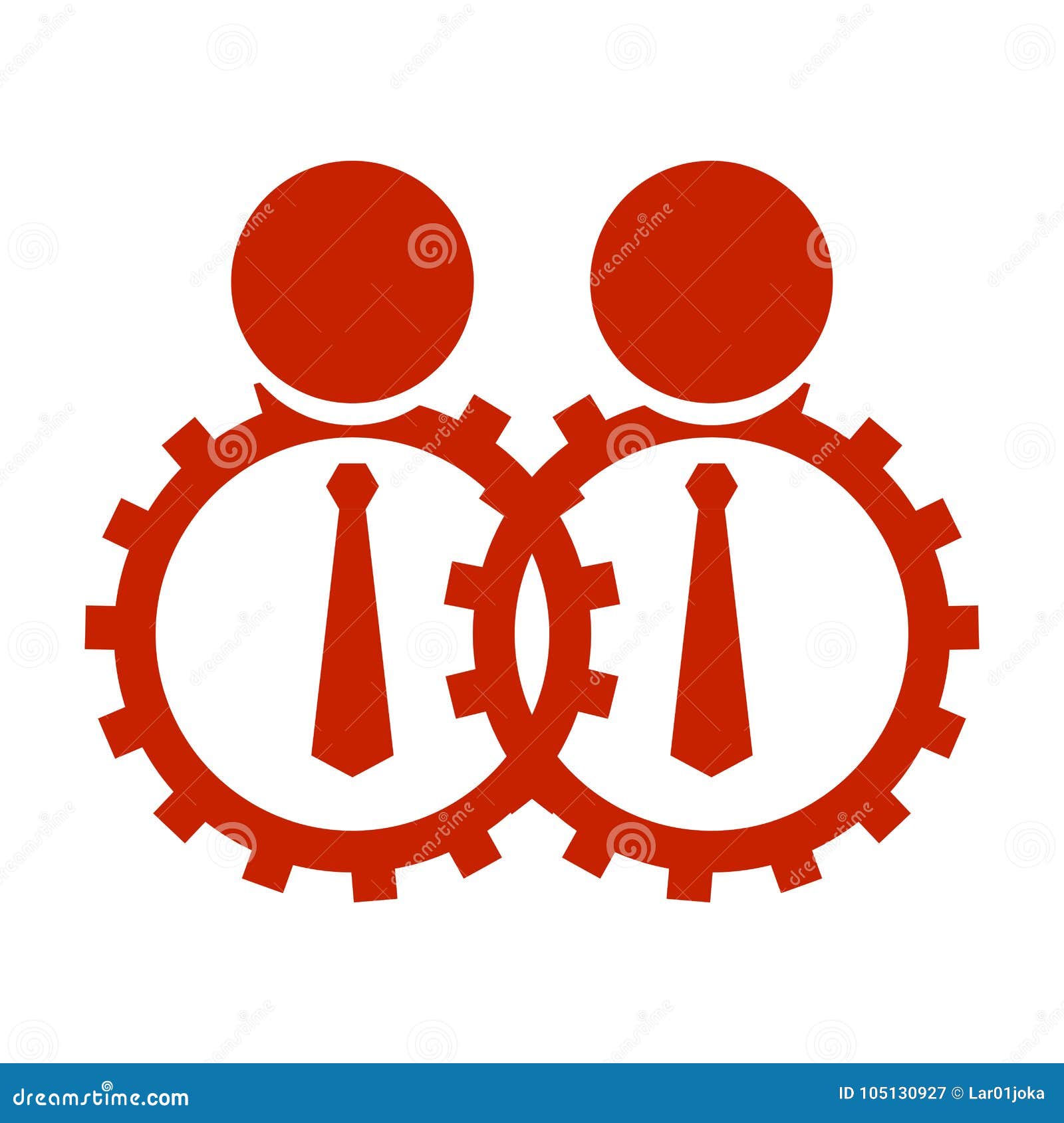 Abstract teamwork icon stock vector. Illustration of business - 105130927