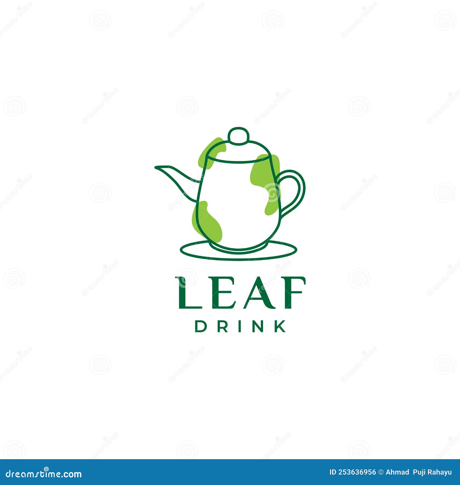 Abstract Teapot Logo Design Drink Stock Vector - Illustration of leaf ...