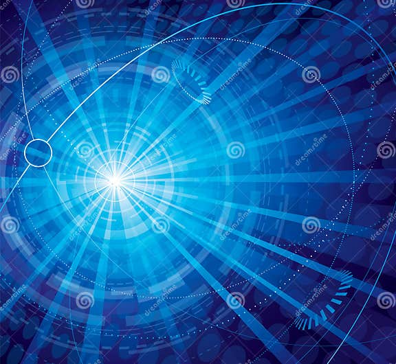 Abstract Tech Background stock vector. Illustration of futuristic ...