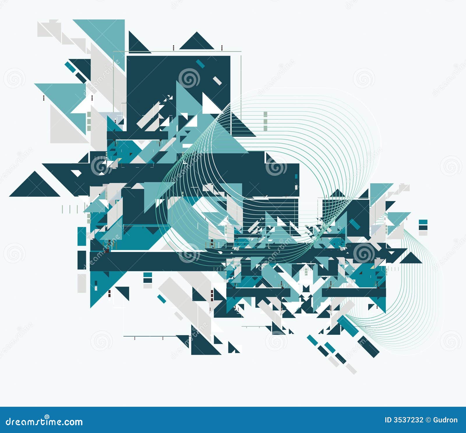 Abstract tech background stock vector. Illustration of tech - 3537232