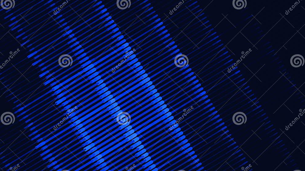 Abstract Tech Background with Blue Diagonal Stripes. Technical Pattern ...