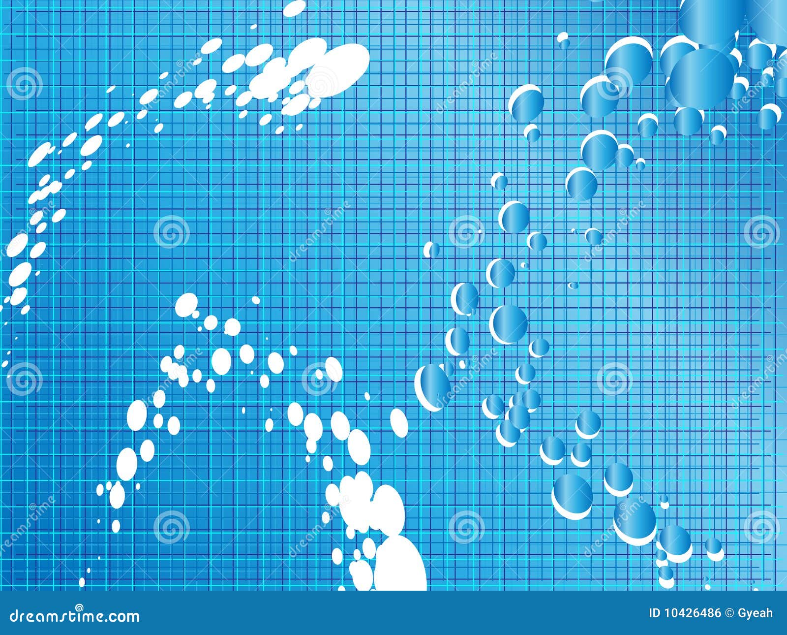 Abstract Tech Background with Bubbles Stock Vector - Illustration of ...
